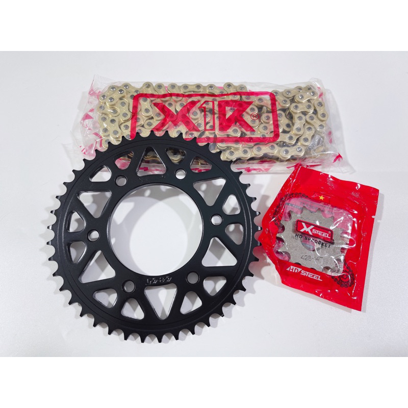 X1r chain sprocket set to fit Ex, Winner, Wave, RS... X1R X-STEEL chain ...