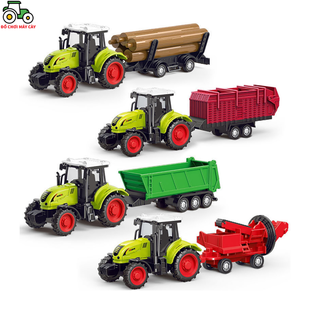 Mini tractor + trailer; toy tractor; farm vehicle, model, MK05RM ...