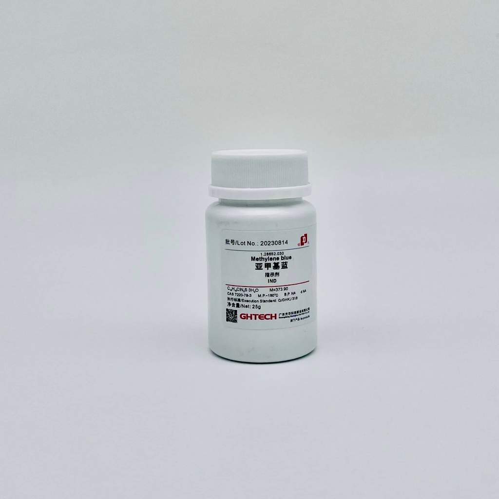 Chemical Methylene Blue trihydrate (IND, 25G Bottle, GHTECH, Cas 7220 ...