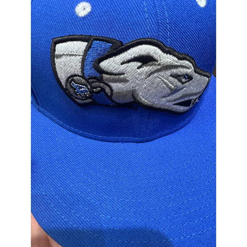 Blue fitted snapback Hat On The Back | Shopee Philippines