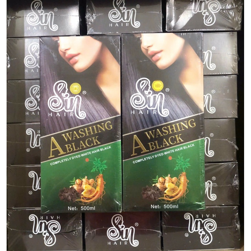 Sin Hair dye black and dark brown 500ml | Shopee Philippines
