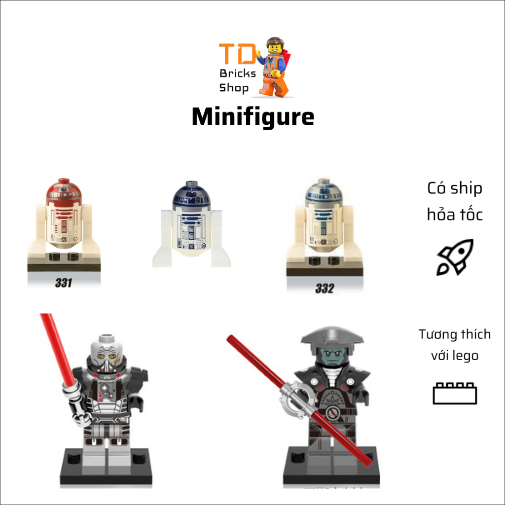 Minifigures, Star war movie character model assembly toy, 100% new, X0124, X0132, KF001 | Shopee ...