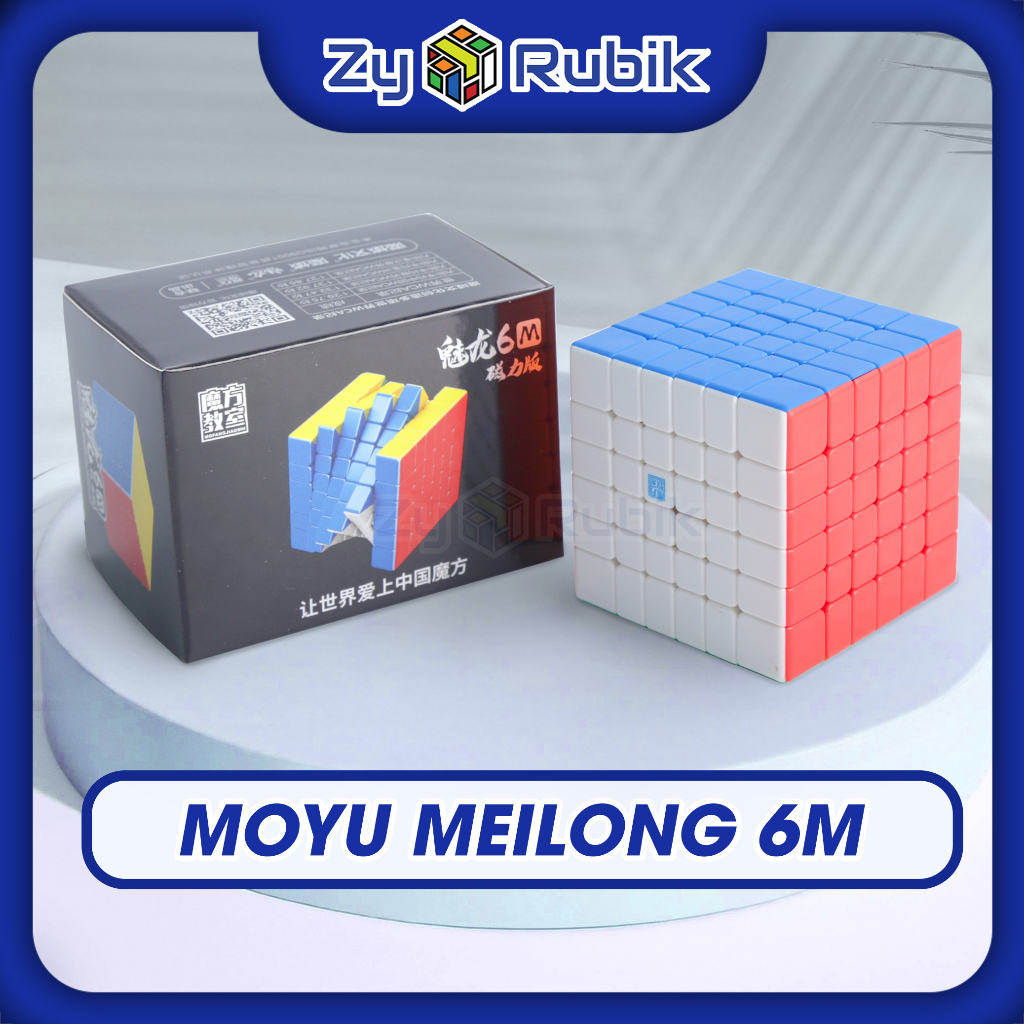 Rubik 6x6 Moyu Meilong 6M With Stickerless Magnet - Intellectual Toy ...