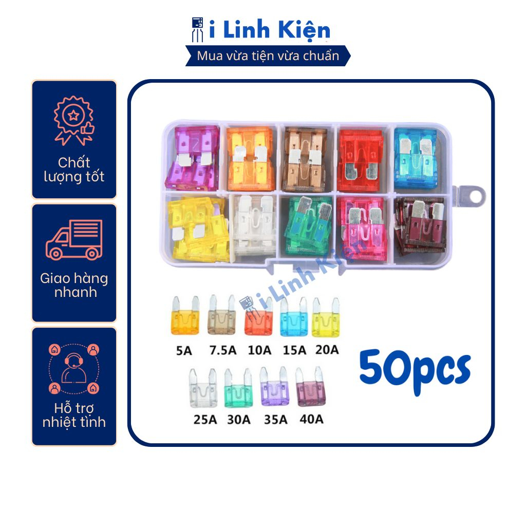 Fuses For Cars, Motorcycles, Flat Fuses 32V With Large Legs 50pcs Box ...