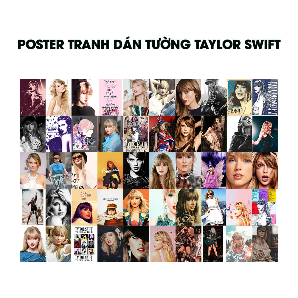 50 Wall Painting Posters of Singer TAYLOR SWIFT - A4 Size | Shopee ...