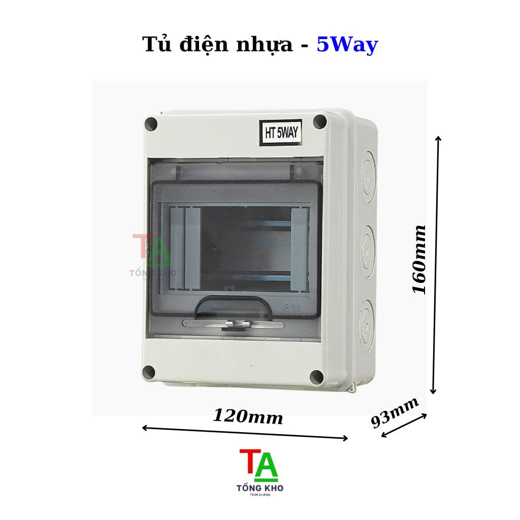 Way-5 surface-mounted plastic electrical cabinet (waterproof) | Shopee ...