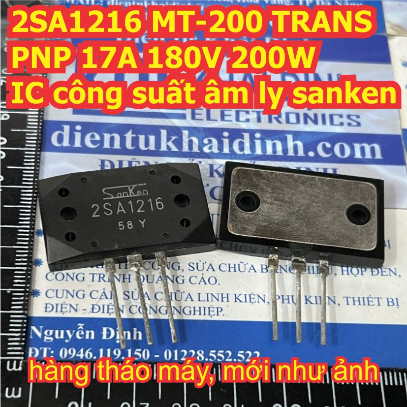 2SA1216 A1216 2SC2922 C2922 MT-200 TRANS PNP / NPN 17A 180V 200W sanken amplifier power IC ...
