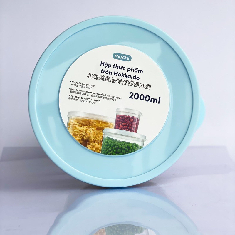 Genuine Inochi Round Food Box - Hokkaido 750ml-Japanese Standard PP ...