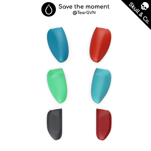 NeoGrip and GripCase Skull & Co Replacement Grip Set for Nintendo ...