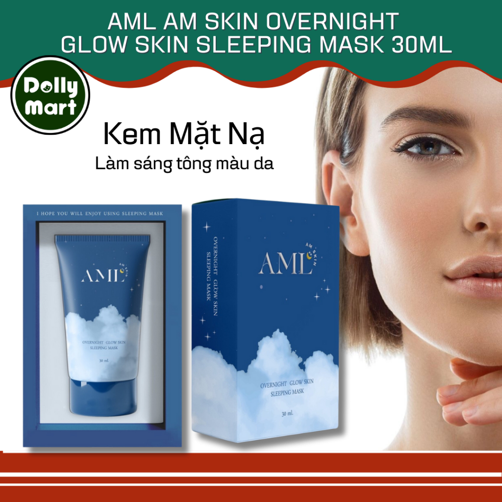 Aml AM SKIN sleeping mask, facial cream, 30ml helps balance SKIN ...