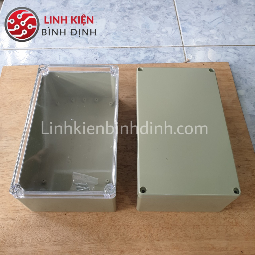 Abs plastic box 200x120x80mm with opaque lid, clear lid (Waterproof ...