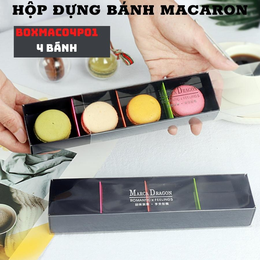 Formal Box of 4 Transparent Mica Macarons with Paper Base - BOXMAC04P01 ...