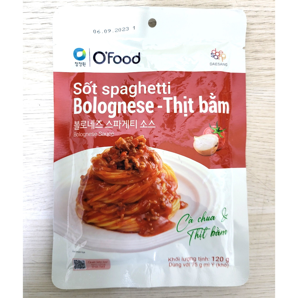 O’FOOD (120g package) DAESANG Blognese Spaghetti Sauce | Shopee Philippines