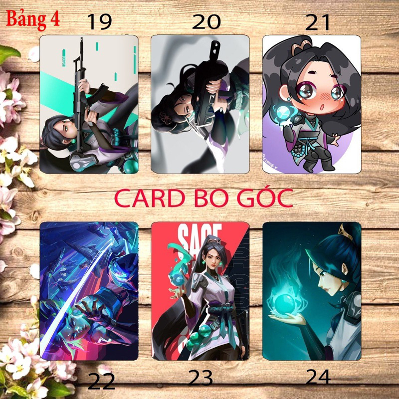 Sage Game Volarant rounded corner card with 6 different images / sage ...