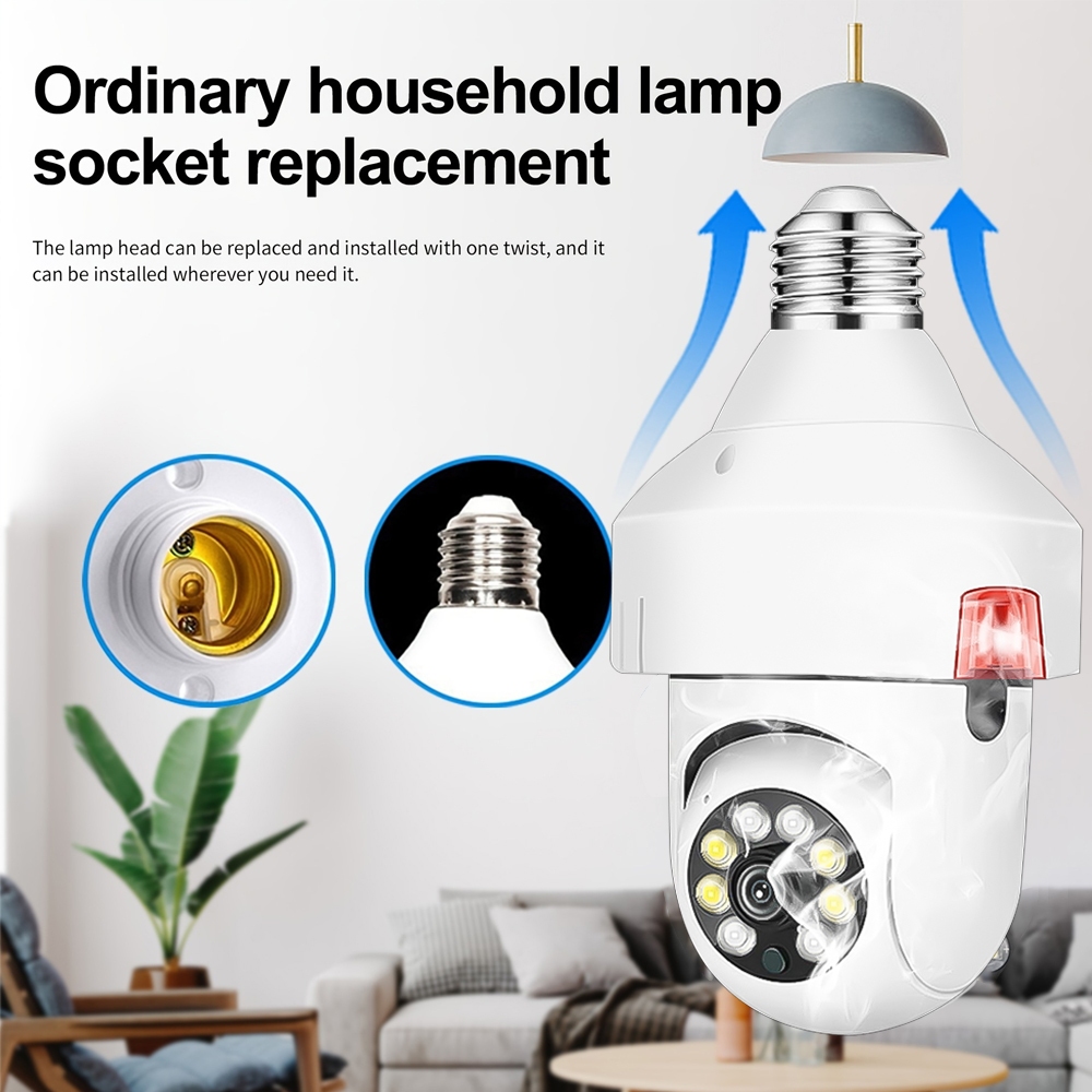 Sale OF FIRE ALARM Camera, Wireless Camera with 2-Way Talk Bulb, 1080P ...