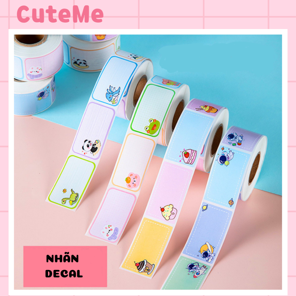Sticker decal to mark names of items and names for children going to ...