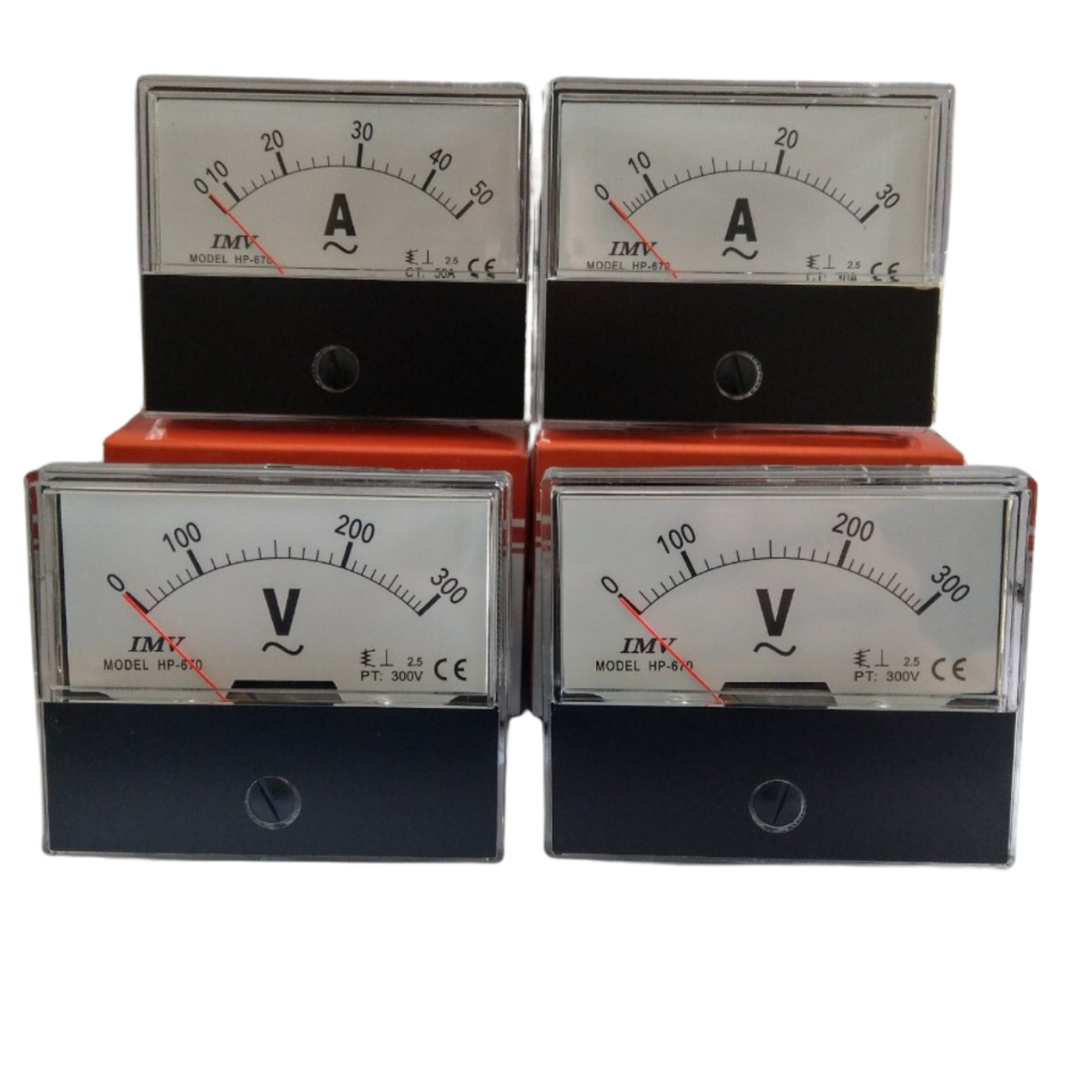Hp-670 analog meter size 60x70 measures Taiwanese standard voltage and ...
