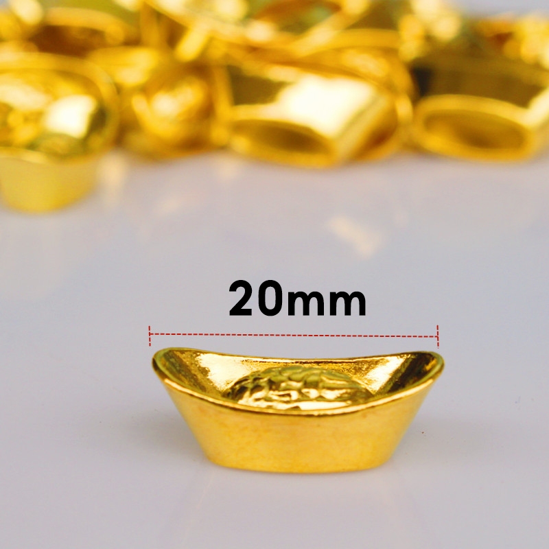 Mini Feng Shui Gold Bar 20x10mm Feng Shui Desk Decoration Office Desk ...