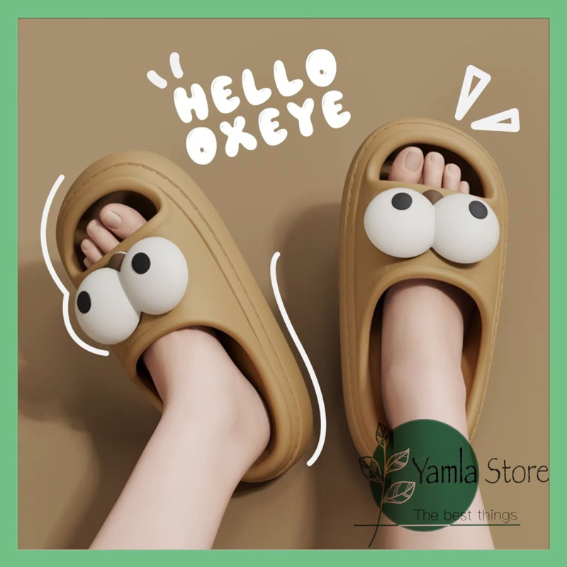 Ulzzang exposed-eye bread slippers, waterproof plastic rubber for men ...
