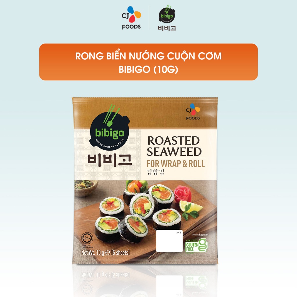 Korean Grilled Seaweed Bibigo Rice Roll 10g | Shopee Philippines