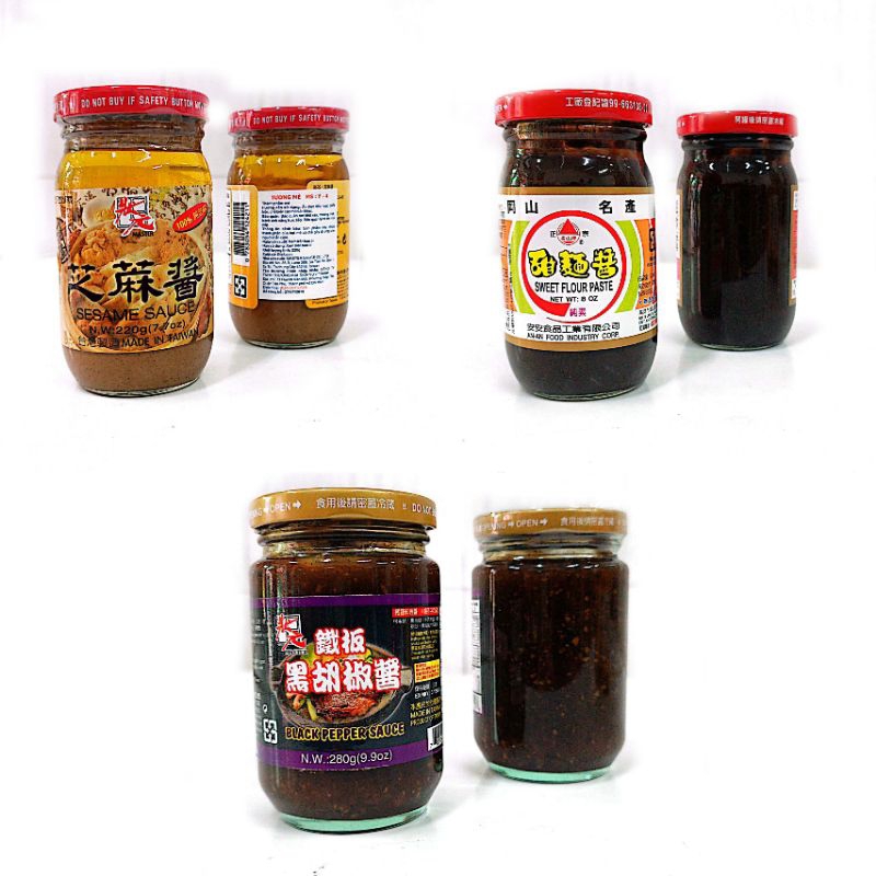 Black Pepper Sauce-Sesame Sauce-Taiwanese Sweet Soy Sauce | Shopee ...