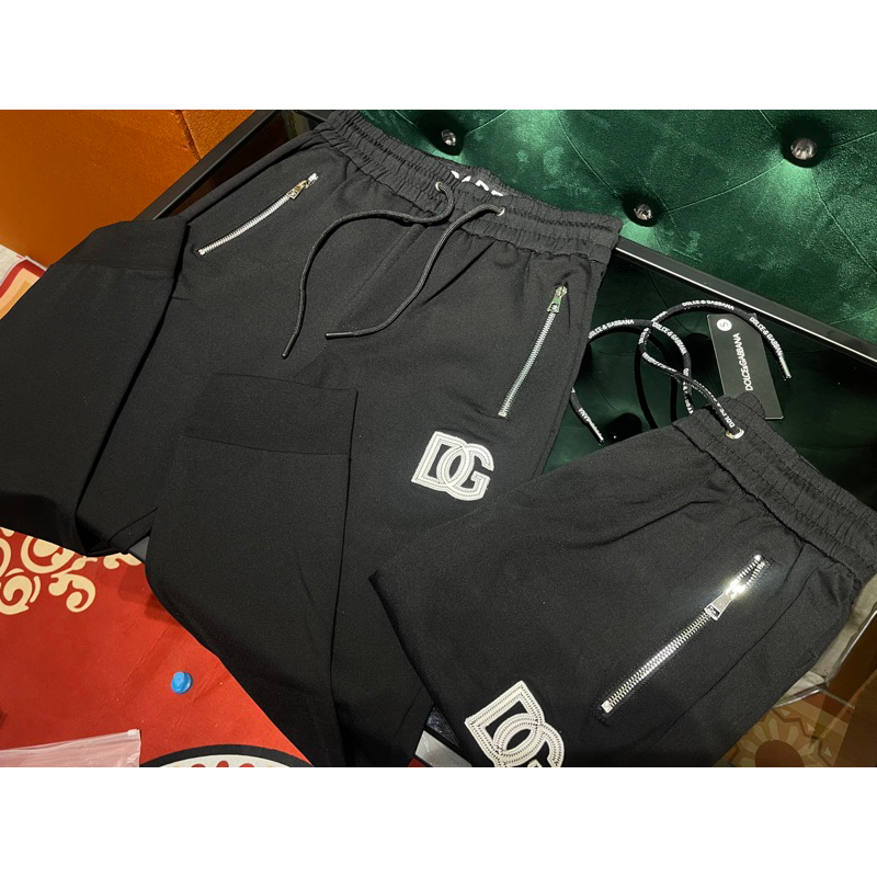 Dg logo Embroidered High Quality Leather Pants | Shopee Philippines