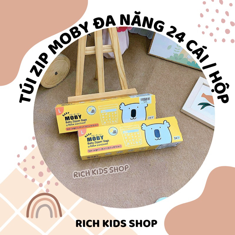 Moby multi-purpose zip bag 24c/box | Shopee Philippines