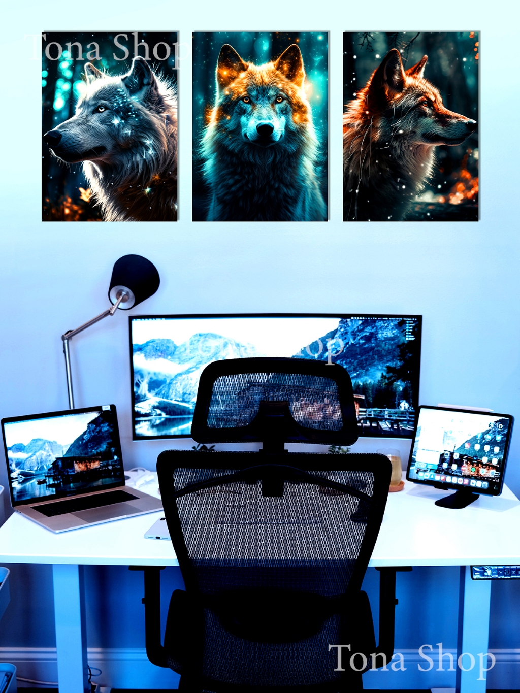 Posters, wall pictures Animal theme Wolf - Wolf. Size A3, A4. Room ...