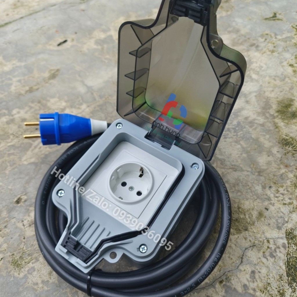 Ip67 Waterproof Single Phase Industrial Power Socket 16A-250V 4000W ...