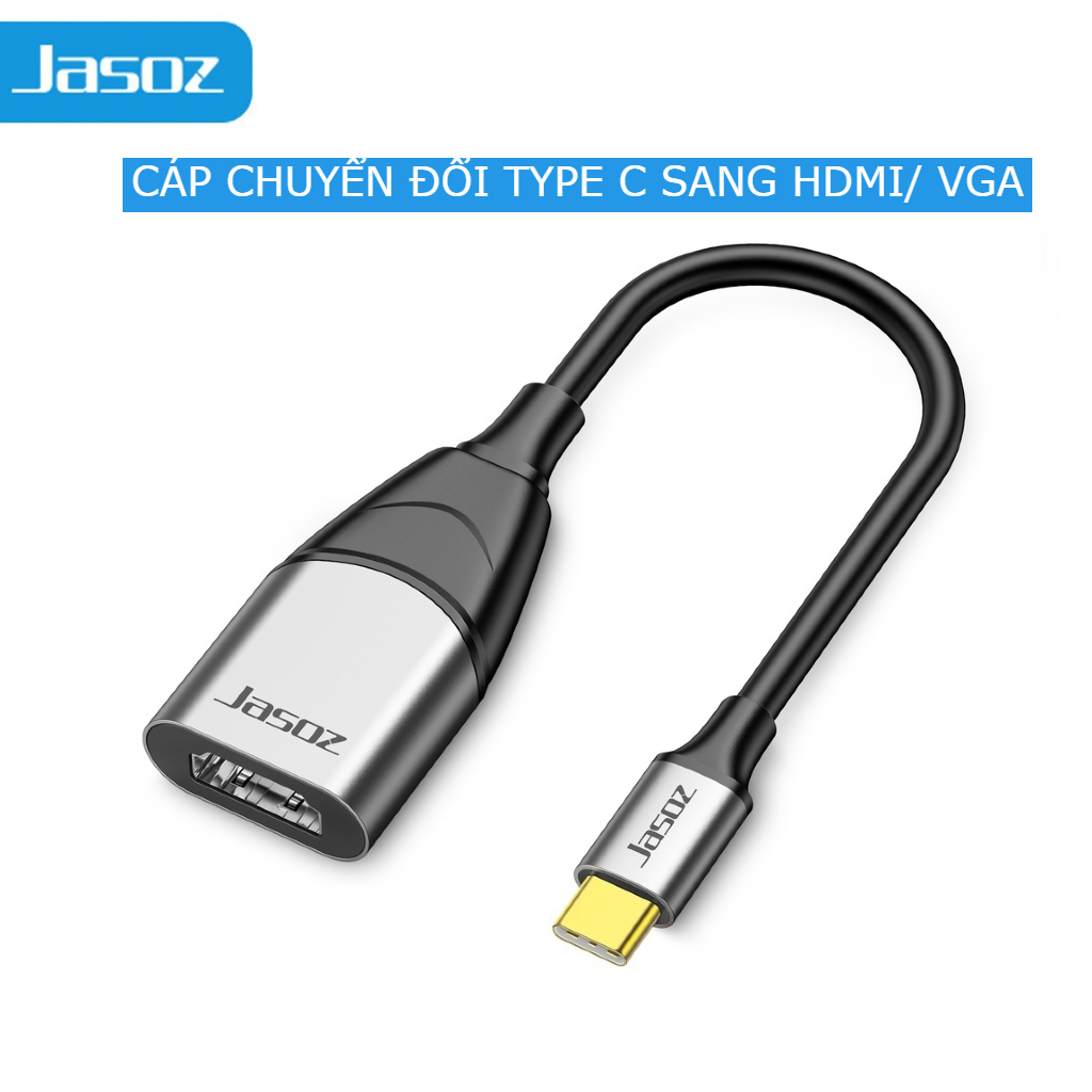 Jasoz type C to HDMI / VGA conversion cable, sharp images for laptops ...