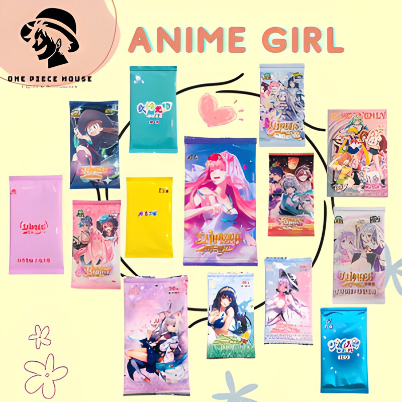 Random Anime Girl Wibu Character Card | Shopee Philippines