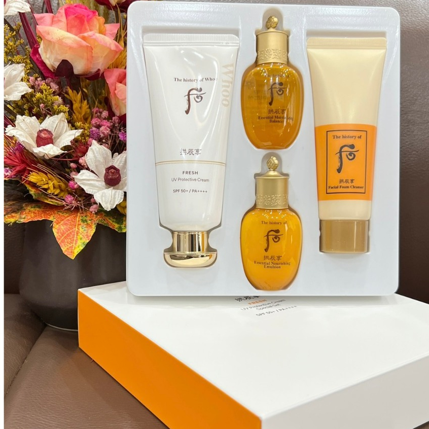 Whoo Fresh Sun Cream royal premium sunscreen Set to cool the skin and ...