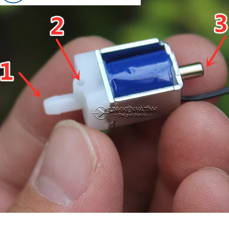 Mini electronic water valve DC 3V7 air valve normally closed electric ...