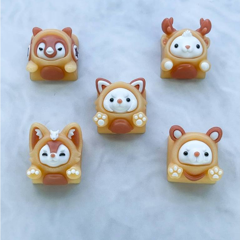 Artisan Keycap - Cute handmade resin mechanical keyboard buttons DJ ...