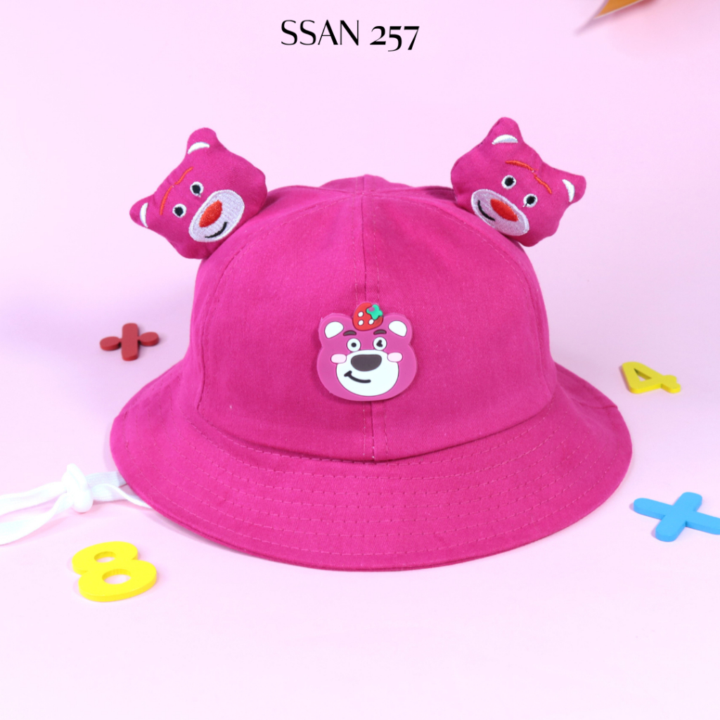 Lotso THREE BEARS brimmed hat for girls from 2 to 3 years old, thick ...