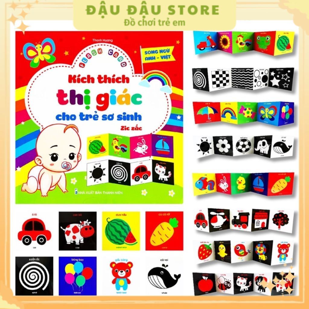 Complete set of Visual Stimulation Flash Cards - Zigzag for Children 0 ...