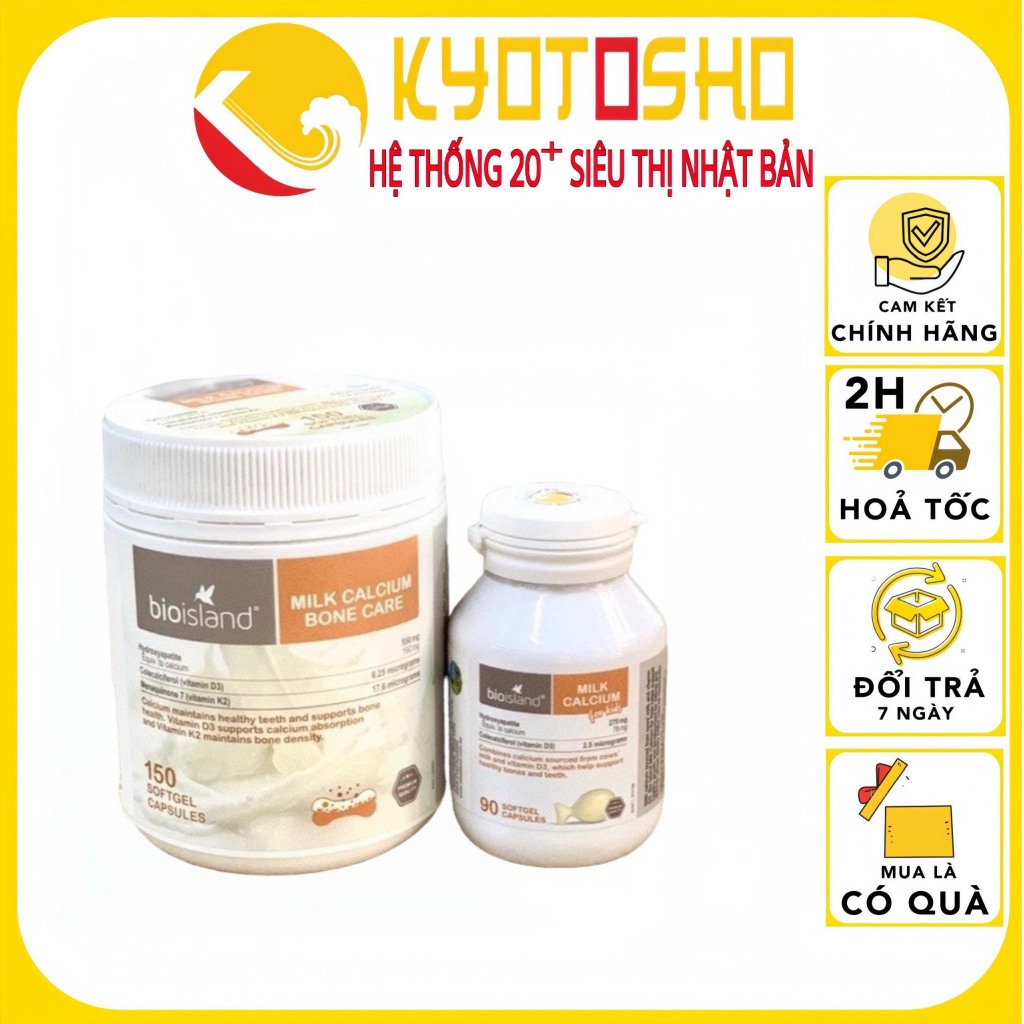 Australian Milk Calcium Supplement Bio Island Milk Calcium Kids 90 ...