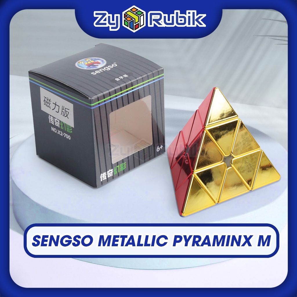 Rubik Variant Sengso Pyraminx Metallic Magnetic Stickerless- Triangular ...