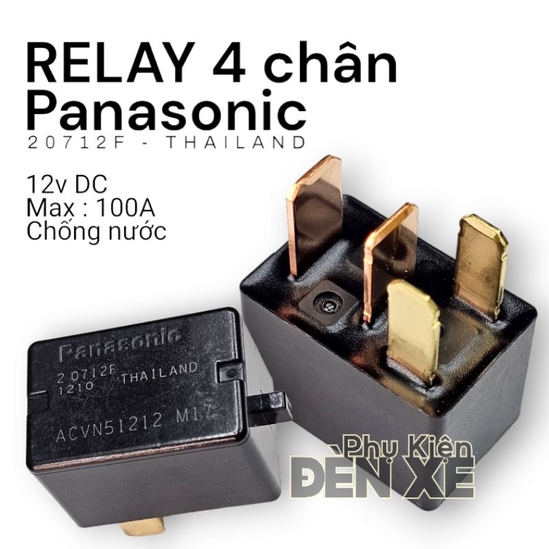 Panasonic 4-pin Relay, waterproof, max 100A. Thailand Production (New ...