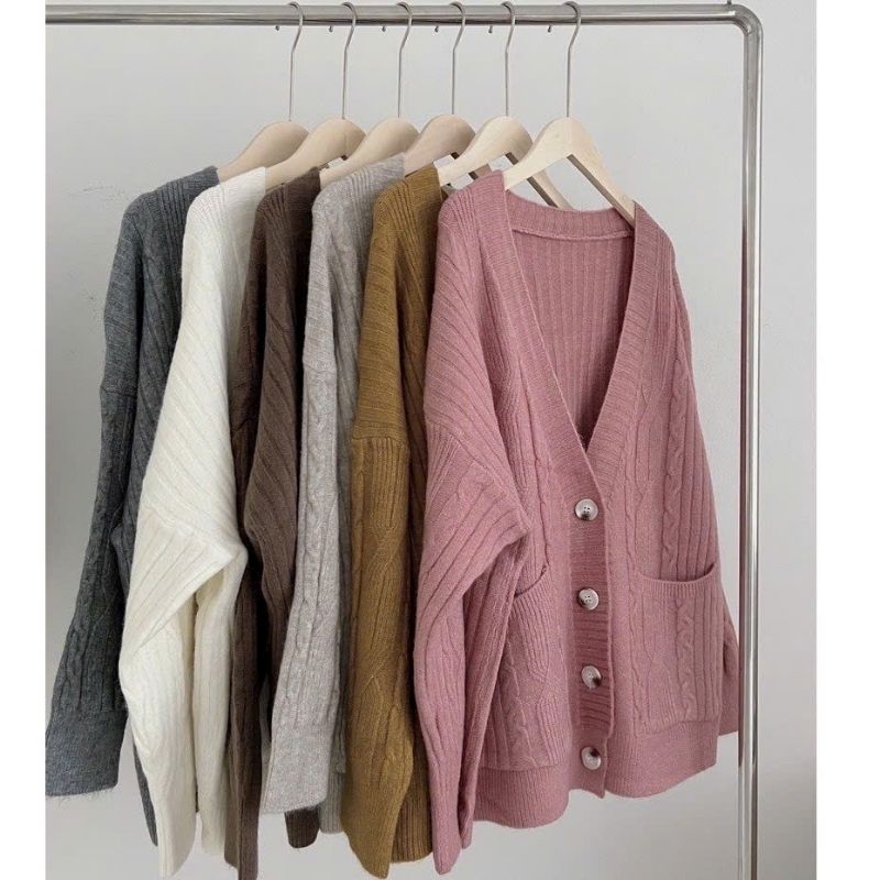 Thick Plain Cardigann Sweater Made in Guangzhou | Shopee Philippines