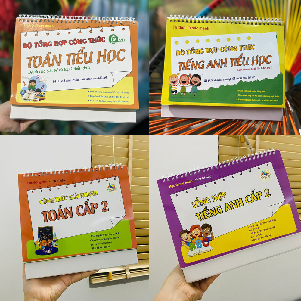 Combo Set of Desktop Formula Calendar for Memorizing Math, English, and ...