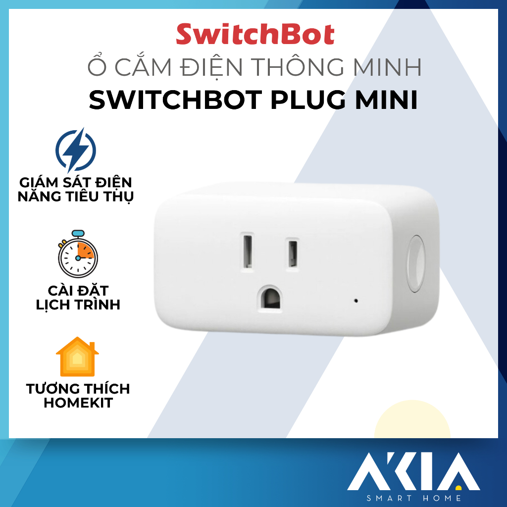 Switchbot Plug Mini Smart Socket - Measure power consumption, remote timer setting, Homekit ...