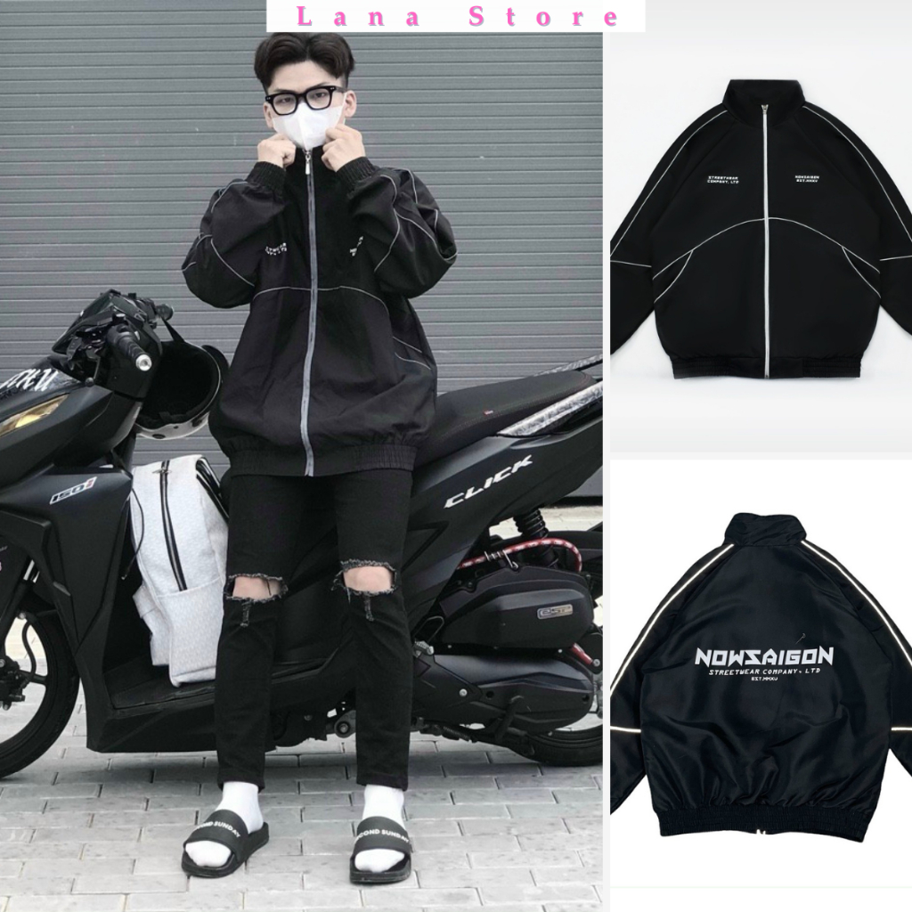 Jacket Parachute NowSaiGon Form Unisex Men And Women 2-Layer Shirt ...