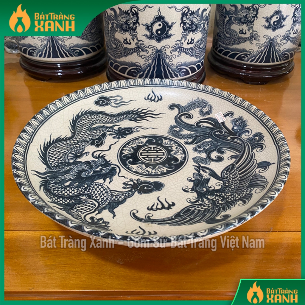 [7 Sizes] Bat Trang Altar Tray, Fruit Plate, Five-Fruit Altar Tray, Bat ...