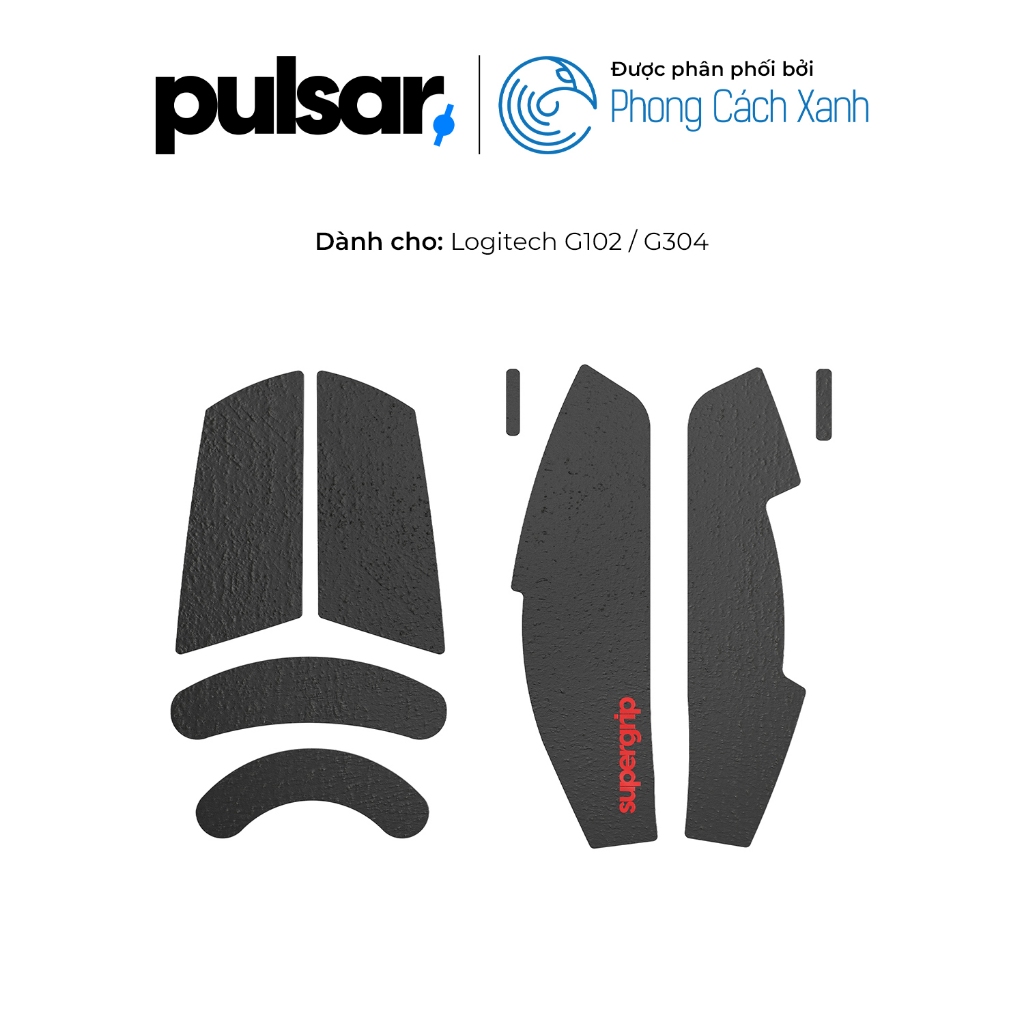 Pulsar Supergrip anti-slip sticker - Grip Tape Precut for Logitech G304 ...
