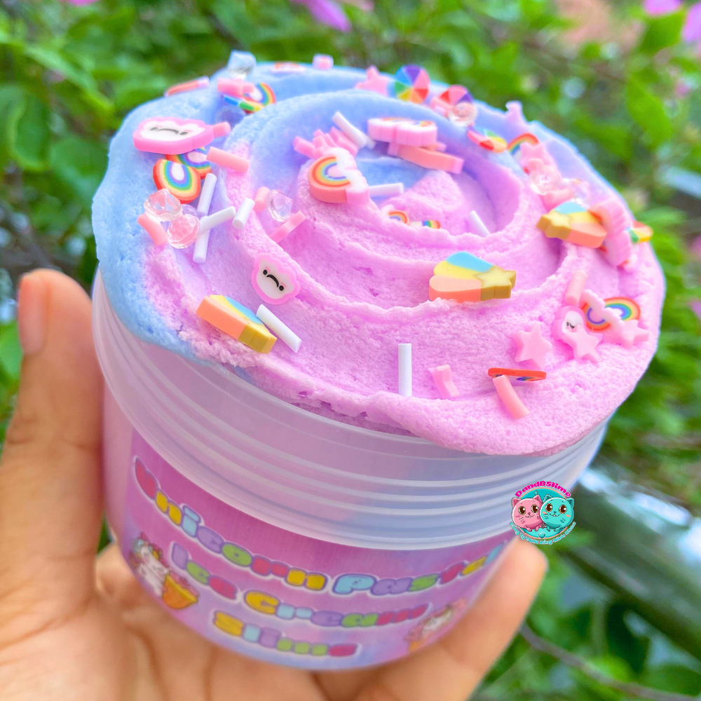 Unicorn Pastel Ice Cream Slime - Snow Butter Ghost Slime, Soft ...