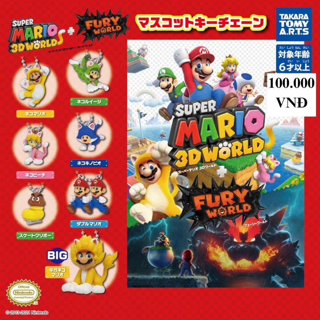 Takaratomy gacha gashapon egg toy Super Mario keychain [72833] | Shopee ...