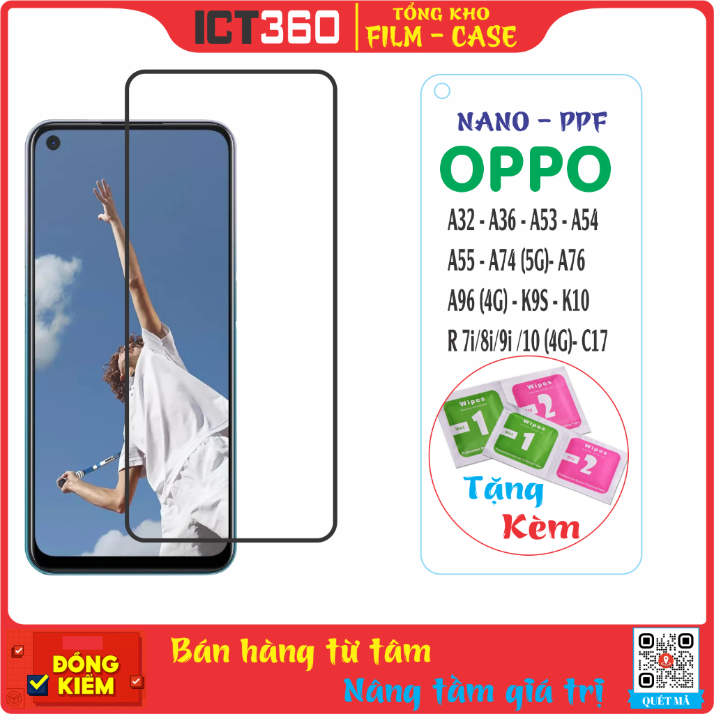 Full Screen Tempered Glass, 4-layer PPF, Anti-Peeping Tempered Glass for OPPO A54, A55, A74 (5G ...