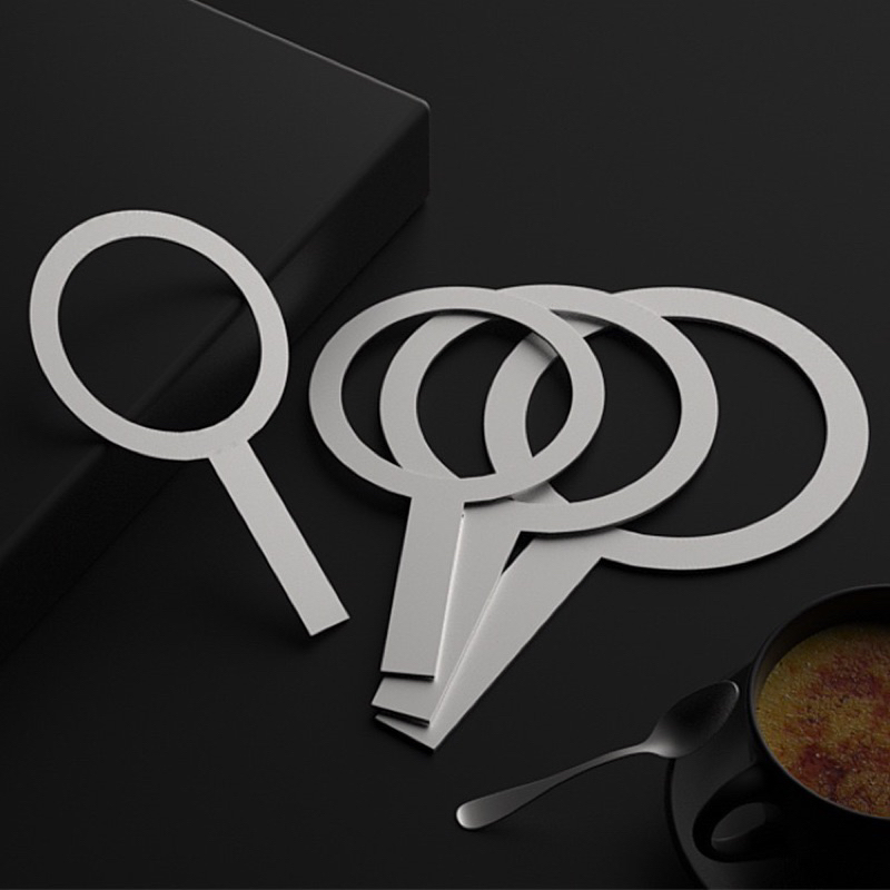 Ring to cover the mouth of the cup Piece of grilled milk tea - Ring to ...