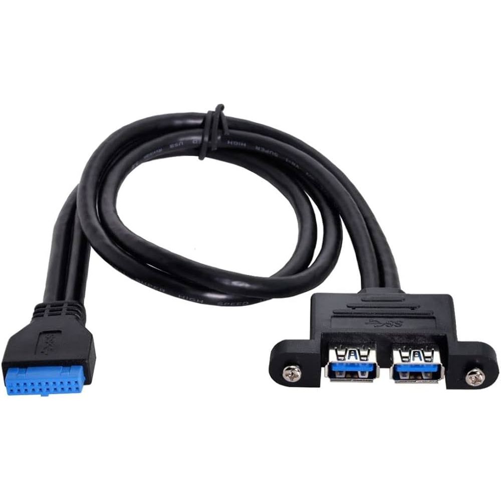 Usb 3.0 to 20 Pin 2-Way Expansion Cable | Shopee Philippines